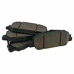 TRQ Front Performance Brake Pad & Rotor Kit Brake Pads Brake Rotors Set Ceramic Premium G-Coated Compatible with 2013-2018 Honda Accord 2016-2022 HR-V