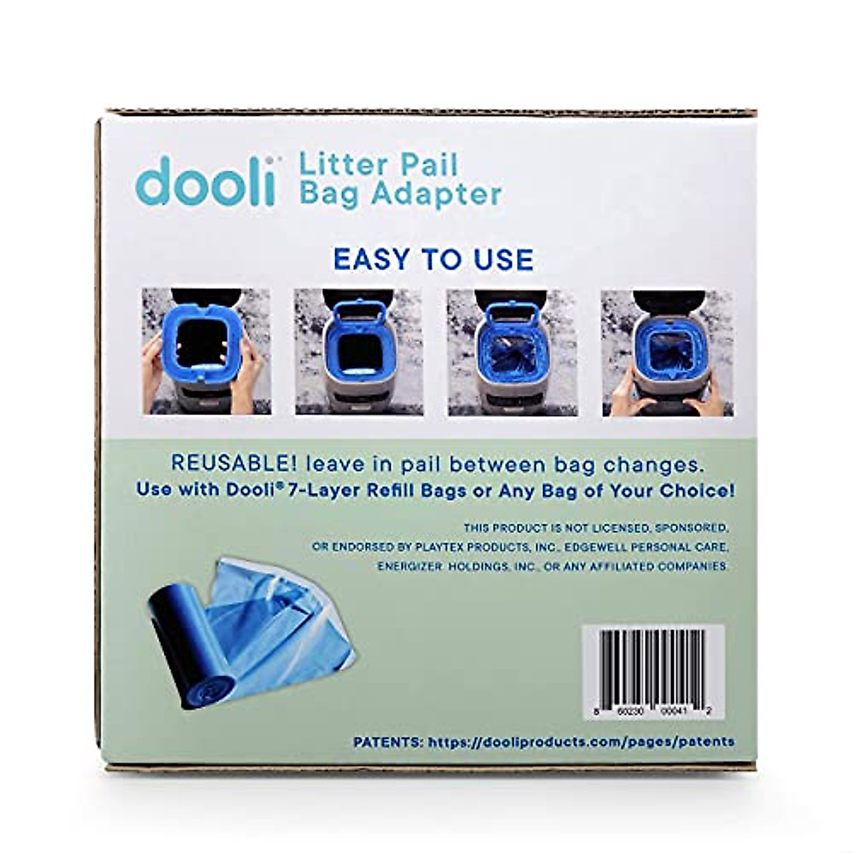 Cat Litter Pail Bag Adapter, Compatible with Litter Genie and LItter Genie Plus