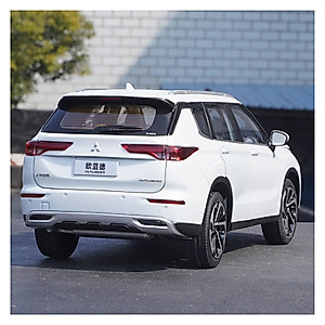 HAYCHE Alloy Resin Car Vehicle Model 1 18 Fit for Mitsubishi Outlander 2023 Vehicle Diecast Scale Alloy Car Model Static Display Adult Collection Festive Deluxe Gift (Color : White)