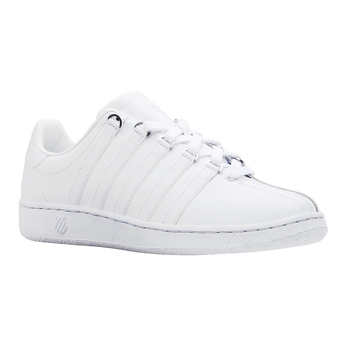 K-Swiss Women's Classic VN Leather Sneaker, White/White, 9.5 M