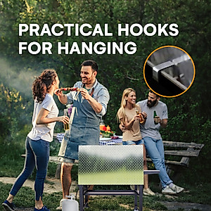 flybold Griddle Cover Works for Blackstone Flat Top Hard Lid with Waterproof Aluminum Diamond Plate Stainless Steel Handle for Outdoor 28 inch BBQ Hood Accessories