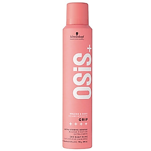 OSiS+ Grip Extreme Hold Mousse – Extra Strong Control and Volume with Lasting Definition and Natural Shine – Volumizing Formula Protects Against Blow Dry Damage, 7 oz