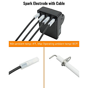 YIGUCS Grill Igniter Kit Fit for Blackstone 36 Inch Griddle, 4 Outlet Electronic Push Button Electronic Igniter Replacement Spark Plug Kit