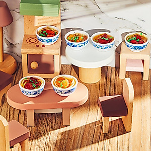 8 Pcs Cute Magnets Funny Fridge Magnets Anime Ramen Fridge Magnet 3D PVC Food Magnets Decorative for Kitchen Office Whiteboards Locker Photo Menu Board Home Map Decoration