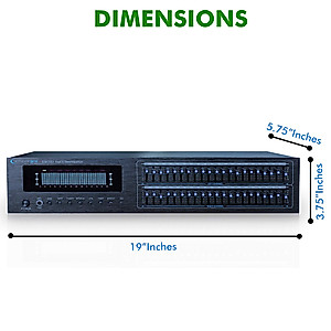 Technical Pro Dual 21 Band Professional Stereo Equalizer with Individual LED Indicators