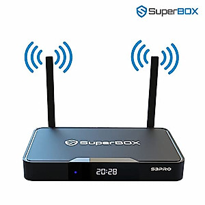 Authorized Seller 2023 Newest Super Box S3 PRO TV Box with Voice Remote，Detailed Install Instructions (2GB RAM + 32GB ROM)