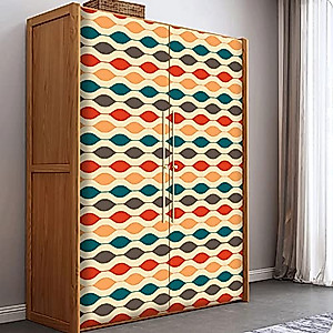 Red＆Yellow＆Green Peel and Stick Wallpaper Contact Paper 15.7”×196.8” Removable Wall Coverings for Home Decorative Table and Door Renovated