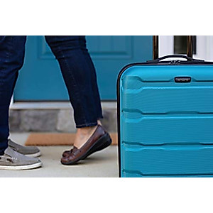Samsonite Omni PC Hardside Expandable Luggage with Spinner Wheels, 3-Piece Set (20/24/28), Caribbean Blue