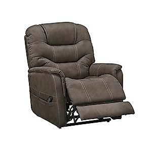 Signature Design by Ashley Ballister Contemporary Power Lift Recliner, Brown