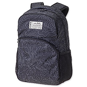 KAVU Packwood Backpack, Black Topo, One Size