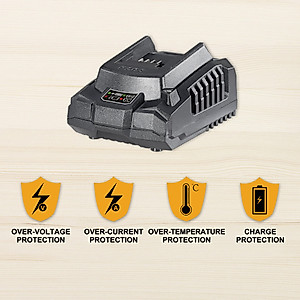 INGCO 20V Fast Intelligent Charger, Compatible with All INGCO 20V Power Tools FCLI2001A