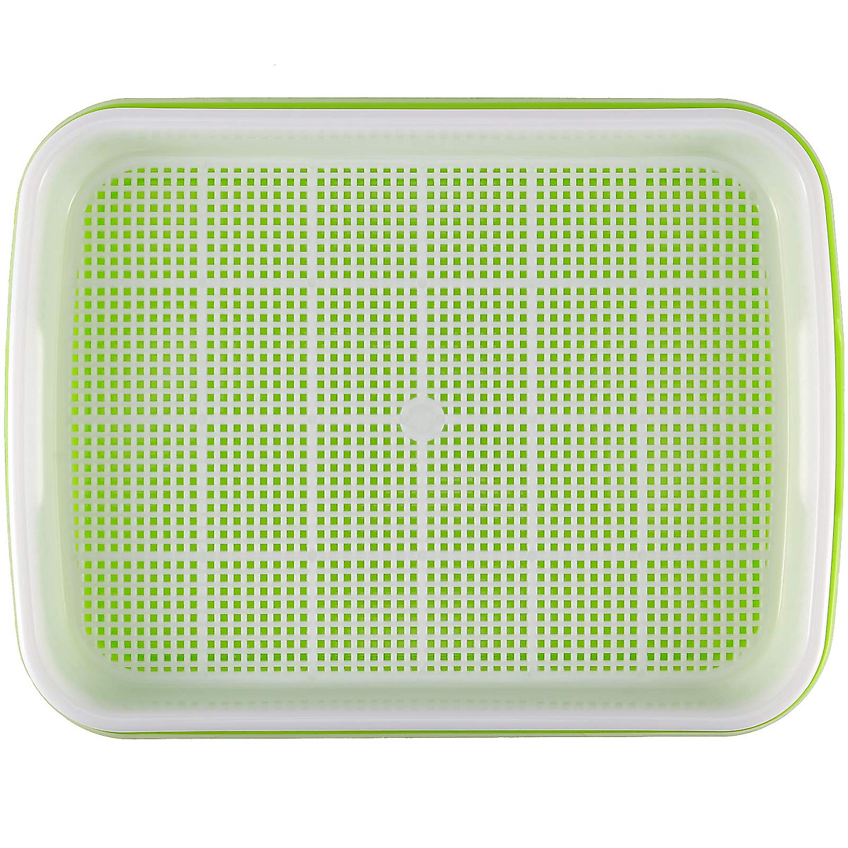 ZEONHAK 8 Pack Seed Sprouter Tray, BPA Free, Big Capacity Seed Germination Tray, Healthy Wheatgrass Seeds Grower with Lid for Growing, Bean Sprouts, Cat Grass, Wheat Grass, Mung Beans