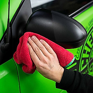 Chemical Guys MIC99703 Red 24" x 16" Fluffer Miracle Supra Mircofiber Towel, , 1 Pack