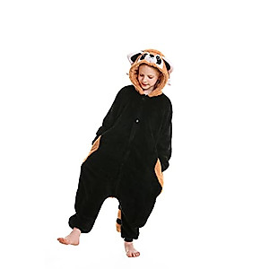 CuteOn Raccoon Onesie for Girls Boys Animal Costume Halloween Christmas for Height 130cm