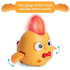 nicknack Easter Musical Toys Dancing Walking Baby Light Up Toy with Light & Sounds Toy for Toddler Early Educational Learning Music Sound Toys Infants Birthday Gift