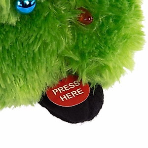 Simply Genius Singing Dancing Christmas Tree: Animated Christmas Character, 12” Stuffed Animal Plush Christmas Tree with Music and Lights, Sings and Dances to “Rockin’ Around The Christmas Tree”