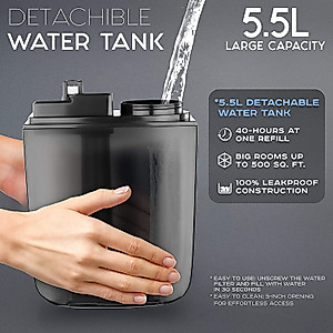 LED Humidifiers for Home Large Room Bedroom 1.45 Gal