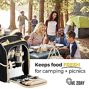 Live 2day Insulated Shipping Box with Dry Ice Packs | for Shipping Fresh Food | for Coolers and Lunch Bags