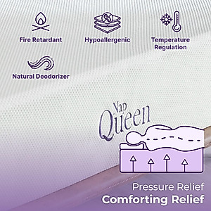 NapQueen 6 Inch Twin-XL Size Mattress, Bamboo Charcoal Memory Foam Mattress, Bed in a Box