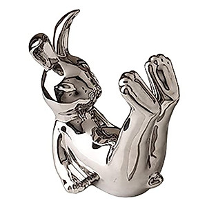 MagiDeal Creative Rabbit Statue Wine Rack, Wine Bottle Holder, Tabletop Bunny Sculpture for Countertop Bar Kitchen Home Decoration Gift, StyleC