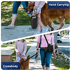 Cosmos Water Bottle Bag Crossbody Bottle Holder Carrier Case Bag Bottle Sling Bag Pouch with Adjustable Shoulder Strap & Pocket, Fits 30 to 48 oz Bottle for Hiking Camping Walking Travel & Fishing