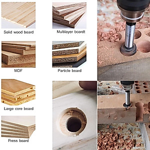 WiMas 16/22/35mm Forstner Drill Bit Set Woodworking Carbon Steel Wood Drilling with Centring Tip Diameter Drill Hole 3PCS for Wood Products, Plastics,Plywood etc