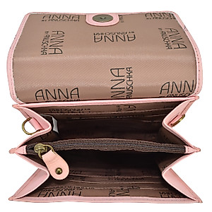 Anna by Anuschka Women’s Hand-Painted Genuine Leather Flap Organizer - Butterfly Garden