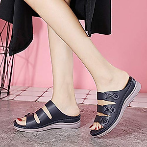 justHIGH Women Outdoor Walking Sandals Athletic Sport Hiking Sandal Flat Open Toe Comfort Water Shoes Summer Beach Travel Sandles