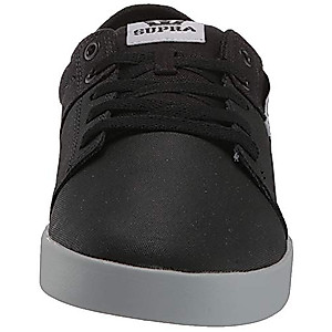 Supra Men's Low-top, Black Black Tuf Lt Grey 057, 8.5