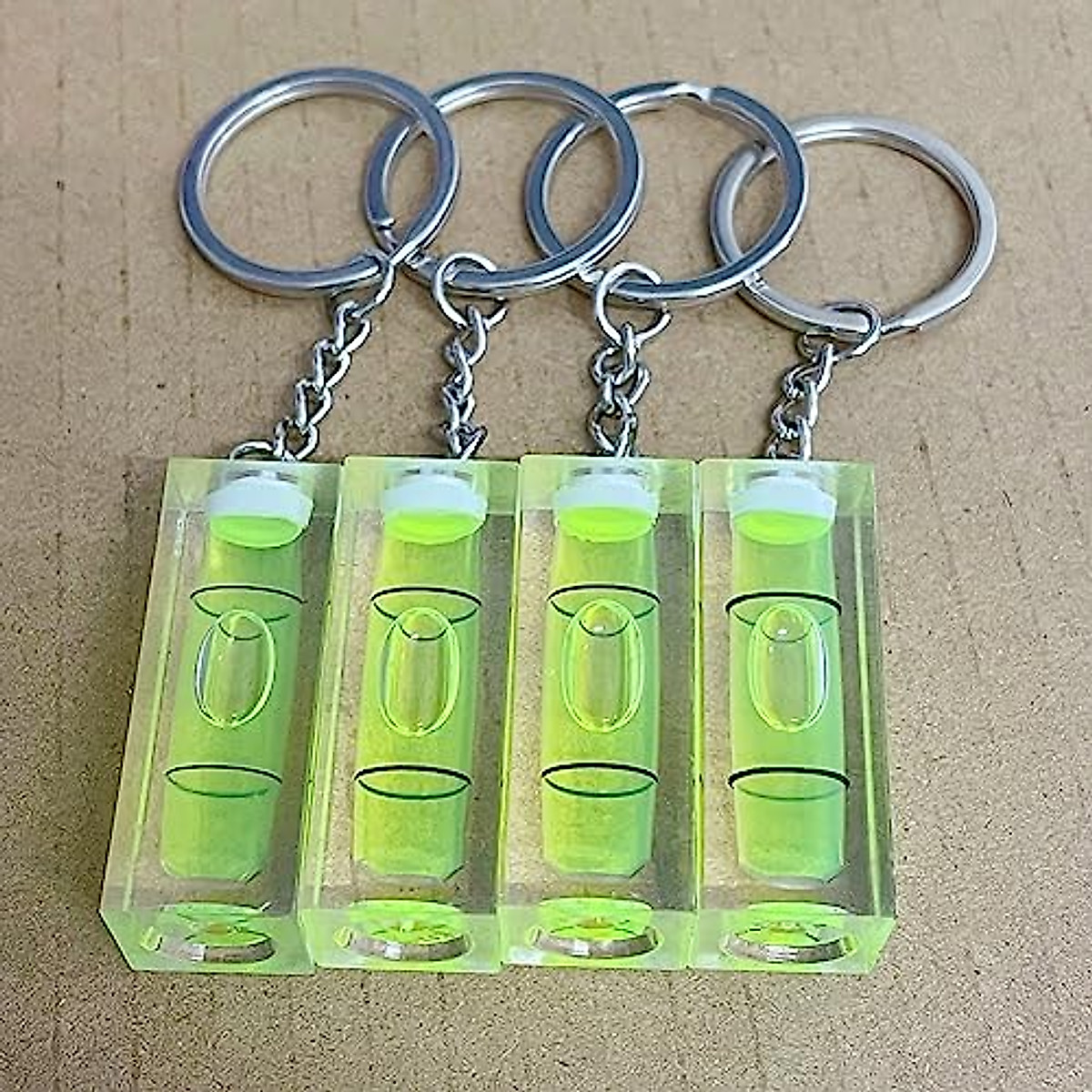 3PCS Keychain Spirit Bubble Level Mini Pocket Tool 15x15x40mm Spirit Levels Measuring Layout Tools