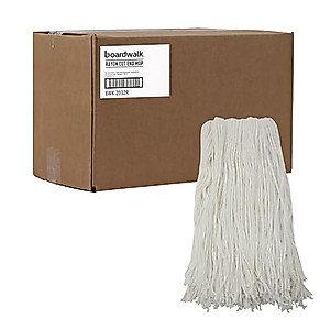 Boardwalk BWK2032RCT No. 32 Rayon Cut-End Wet Mop Head - White (12/Carton)