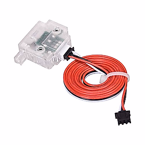 BIQU Filament Break Detection Sensor Module 3D Printer Accessories with 1M Cable for 1.75mm Filament Extruder Material Run-Out Detector for 3D Printer (Transparent)