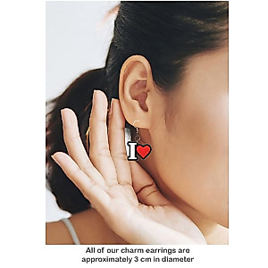 Game Controller Earrings Hypoallergenic Silver Plated Fishhooks Yazzle Dazzle Black