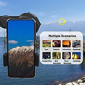 Binoculars for Adults 20x50 High Power Military Binoculars for Adults and Kids with Low Light Night Vision,Compact Waterproof Bird Watching Travel Hunting Stargazing BAK-4 Prism FMC Lens(Brown-1