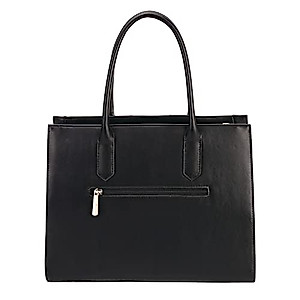 DAVID JONES Paris Women Fashion Leopard Print Shoulder Tote Bag - Black/Brown