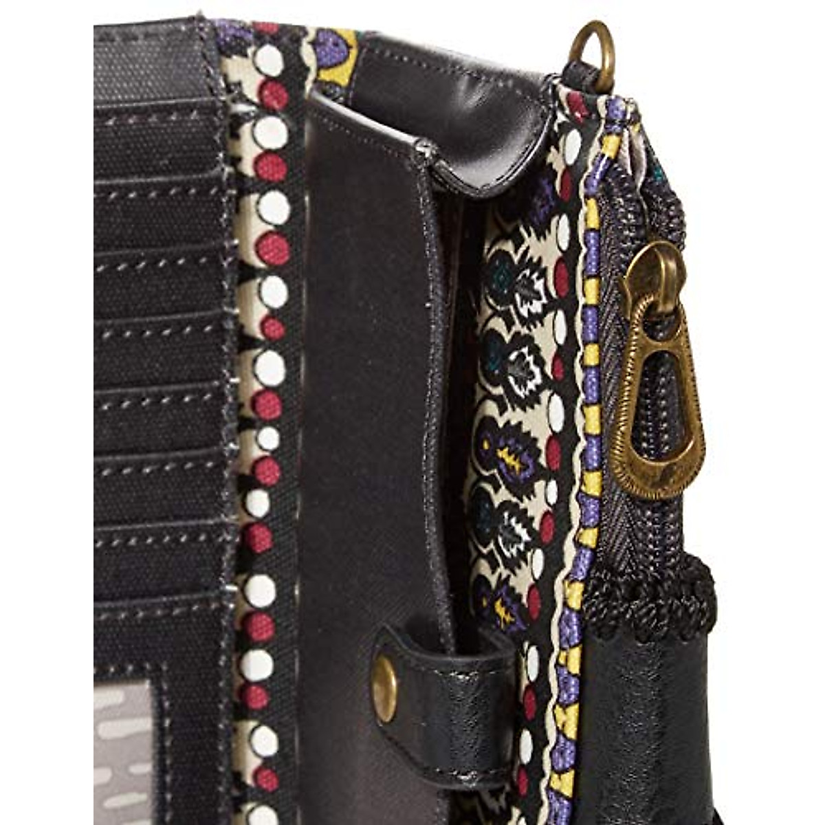 Sakroots Women's, Multi One World, 7.9in L x 1in W x 4.3in H Wristlet Drop: 6.5in, Crossbody Drop: up to 23 inches