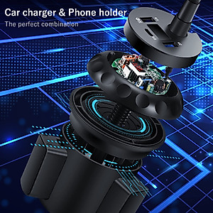 HVDI [Upgraded] Cup Holder Phone Mount,