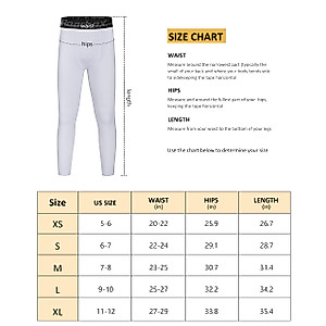 Roadbox 2 Pack Boys Thermal Pants - Youth Fleece Lined Base Layer Tights Kids Athletic Sports Leggings for Basketball Football