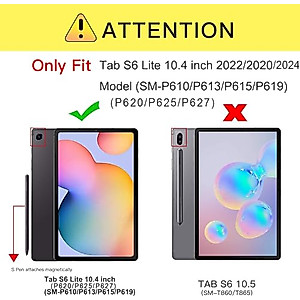 Herize S6 Lite Case 2024/2022/2020 with Screen Protector Pen Holder | Heavy Duty Shockproof Protective Cover W/Shoulder Strap