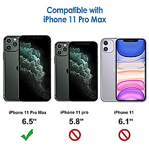 JETech Screen Protector for iPhone 11 Pro Max 6.5-Inch with Camera Lens Protector, Tempered Glass Film, 2-Pack Each