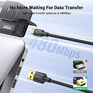 UGREEN Mini USB Cable 3FT,USB Mini Cable Mini USB 2.0 Cable,USB Mini B Cord Mini USB Charger Cable Compatible with Garmin Nuvi GPS,SatNav,Dash Cam,Camera,PS3 Controller,Hard Drive,GoPro Hero 3+,PDA