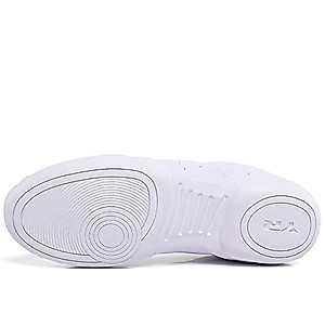 YSMIIH Women White Cheer Shoes Cheerleading Walking Girls Tennis Soft Dance Sneakers(White,8