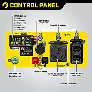 Champion Power Equipment 201185 4250-Watt Wireless Remote Start Open Frame Inverter Generator, CO Shield