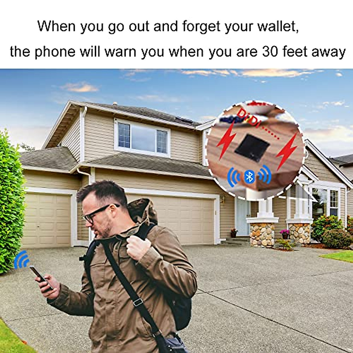 SMART CC Anti-Lost Wallet for Men,Mens Wallet with GPS Position Locator & Finder Tracker