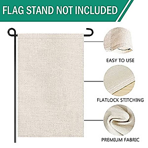 Furiaz Welcome Spring Summer Seabird Coastal Beach Small Decorative Garden Flag, Blue Heron Yard Bird Sea Lake Ocean Home Outside Decoration, Nautical Tropical Outdoor Decor Double Sided 12x18