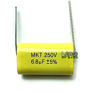 6.8uF 250V Metallized Polyester Film Capacitor 5% Audio Crossover Tweeter (10 pcs)