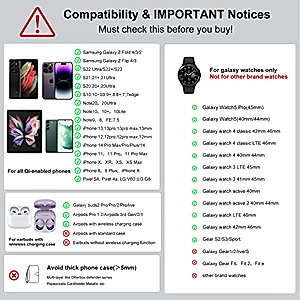 Lopnord for Samsung Wireless Charger, 3 in 1 Wireless Charging Station for Samsung Galaxy S23 Ultra/S23/S22 Ultra/S22/S21/Z Fold 4, Charger for Samsung Galaxy Watch 5 Pro 4 Active 2/Galaxy Buds 2Pro