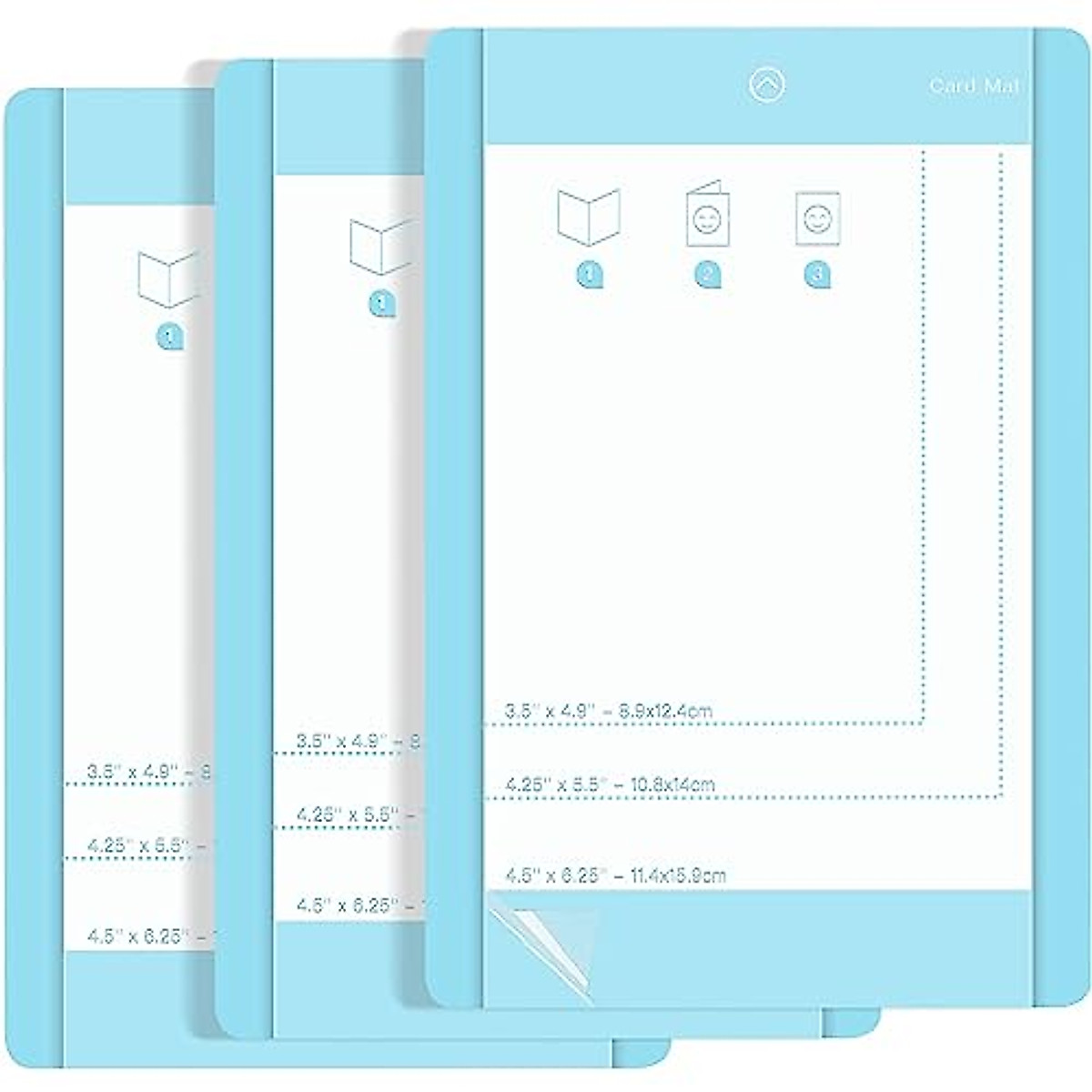 Srunffe Card Mat for Cricut Joy (4.5x6.15 inch, 3 packs), Adhesive Durable Craft Sticky Cutting Mat for Insert Cards, Replacement Accessories for Cricut Joy
