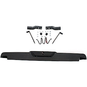 Evan Fischer Step Bumper Compatible with 1993-2011 Ford Ranger Assembly Powdercoated Black Steel Hitch Style Fleetside