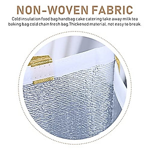 Cabilock Backpack Cooler Food Delivery Bag Multi-function Food Thermal Bag Insulated Food Delivery Bag Fresh-keeping Cake Pizza Packaging Bag for Restaurant, Catering, Grocery Transport Cooler Bag